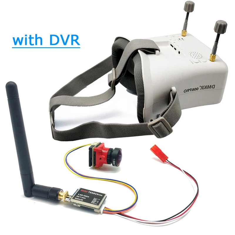 5.8G FPV Goggles 4.3 inch TFT LCD 480*272 Display with DVR and 600mwVTX ...