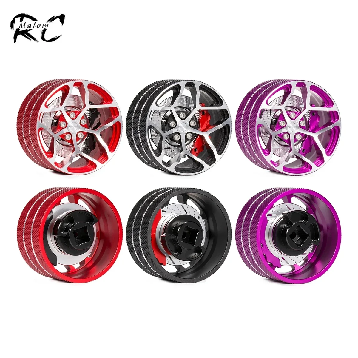 CNC-Aluminium-Steering-Wheel-Handwheel-with-Brake-Disc-for-RC ...