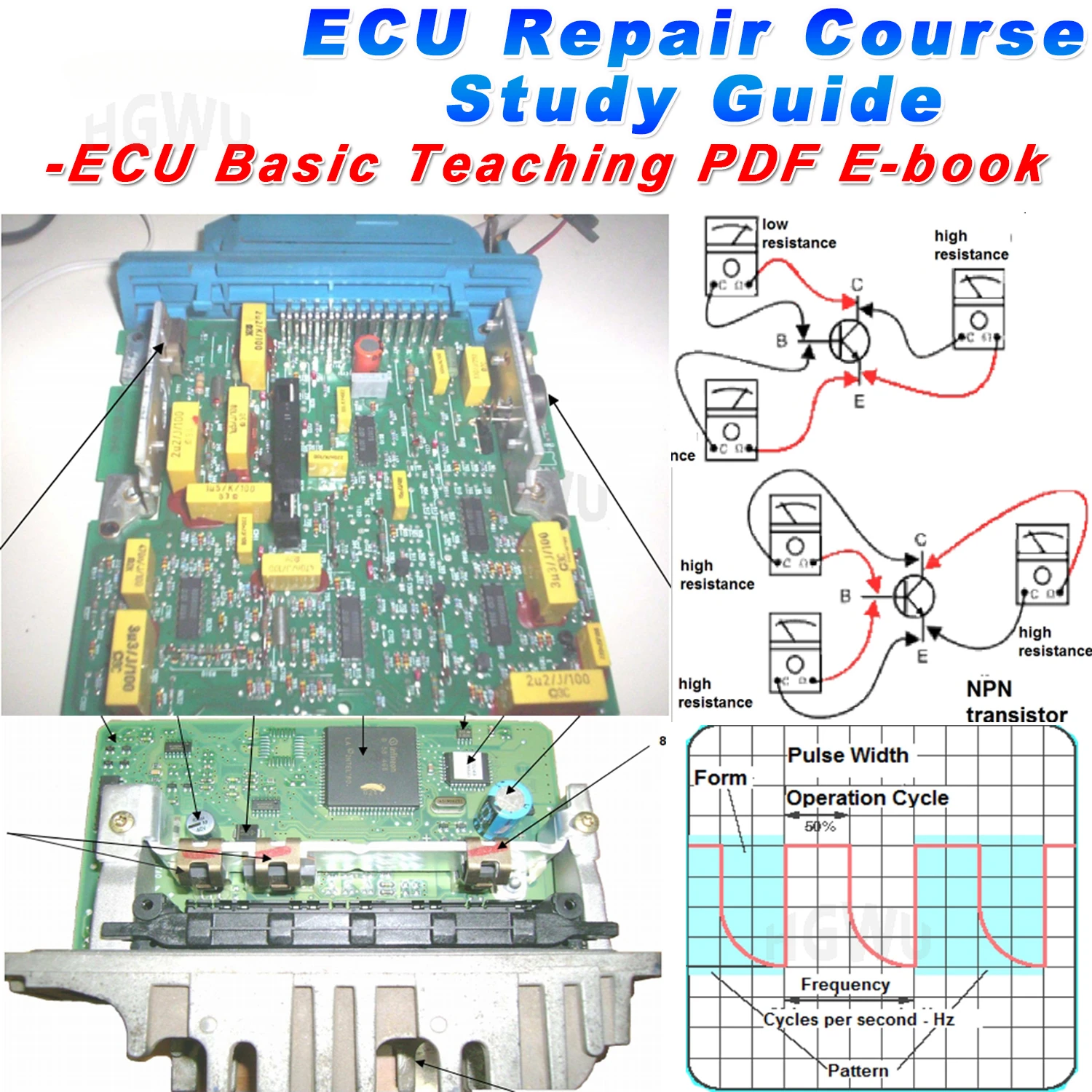 Guía de estudio de curso de reparación ECU, enseñanza básica, PDF, E-book, archivo PDF para ...
