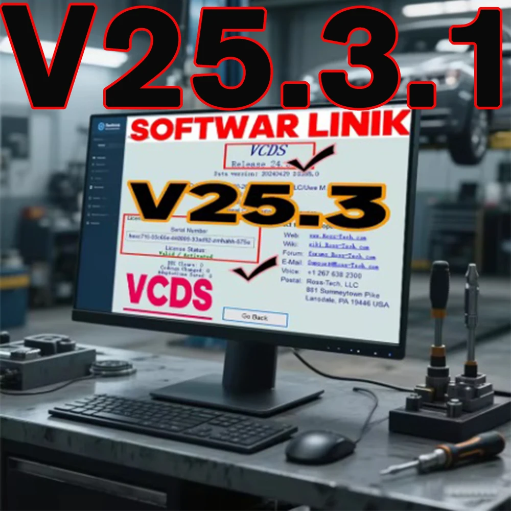 UPDATE SOFTWARE VCDs 2025 VAG COM OBD2 Scanner VAG HEX V2 USB Interface ...
