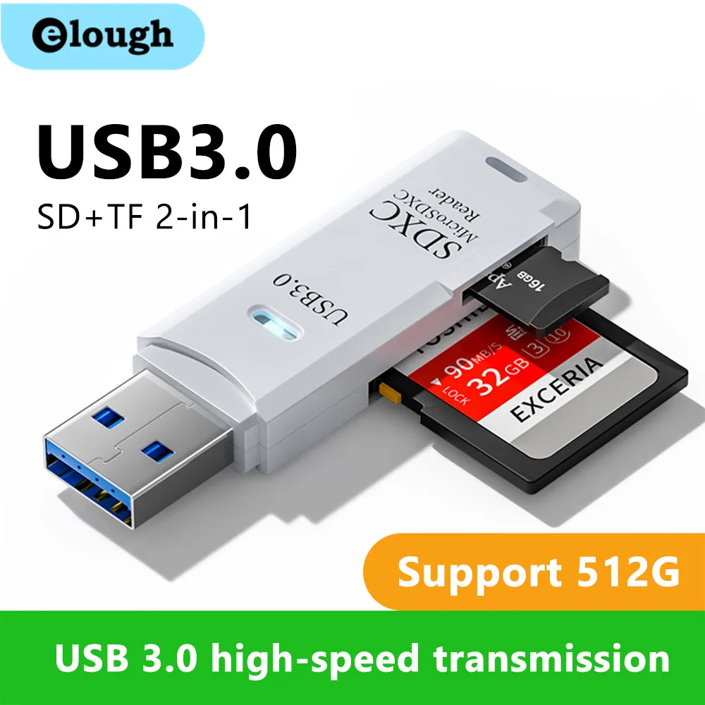 2-In-1-Usb-3-0-Kaartlezer-Micro-Sd-Kaartlezer-Usb-Adapter-Hoge-Snelheid ...
