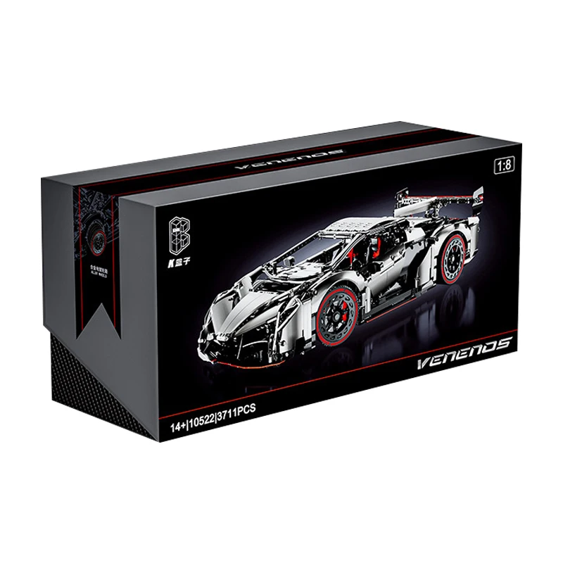 IN-STOCK-Kbox-10522-3711pcs-Technical-Alloy-Sports-Car-Building-Blocks ...