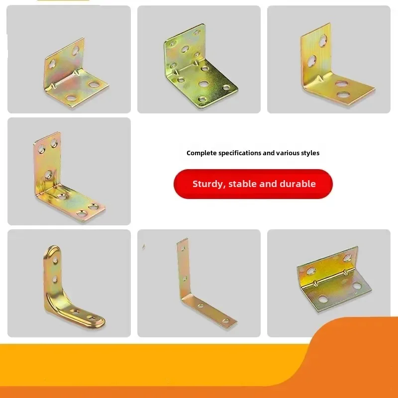 10PCS-Right-Angle-L-Bracket-Metal-Corner-Shelf-Support-for-Wood-Shelves ...