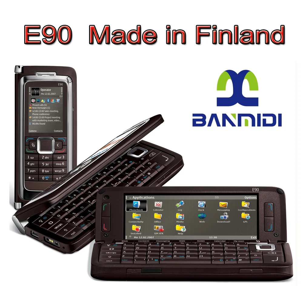 Original E90 Mobile Cell Phone GPS Wifi 3G GSM 3.2MP Bluetooth ...