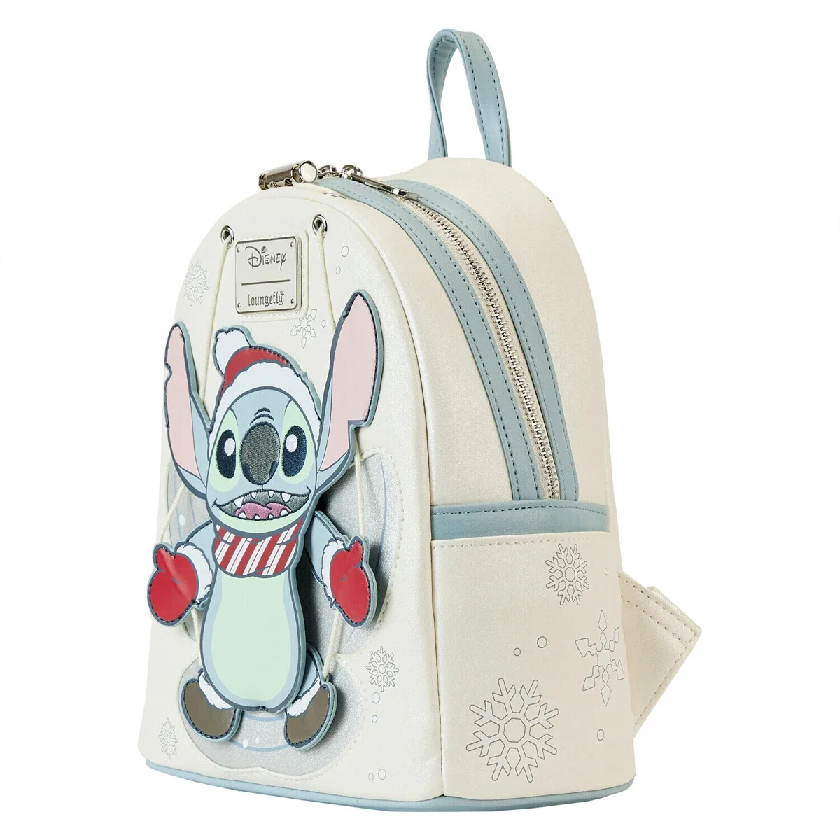 HOT-Stitch-Holiday-Snow-Angel-Glitter-Mini-Double-Shoulder-Backpack ...