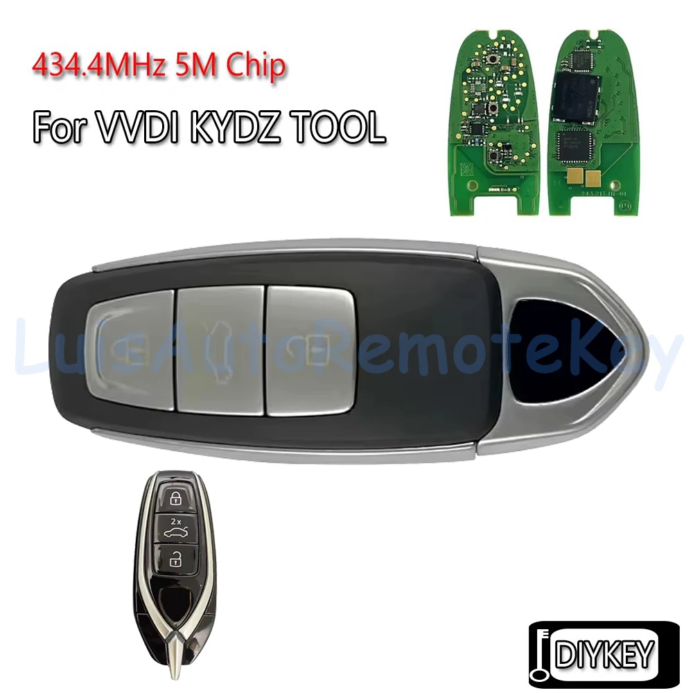 3 Buttons OEM Control Board MLB Smart Remote Key Fob 434MHz 5M Chip for ...