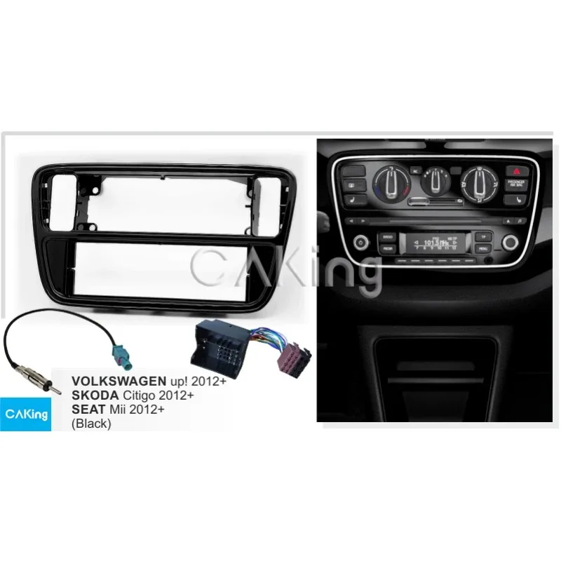 Single Din Car Fascia Radio Panel for Volkswagen up! ;Skoda Citigo ...