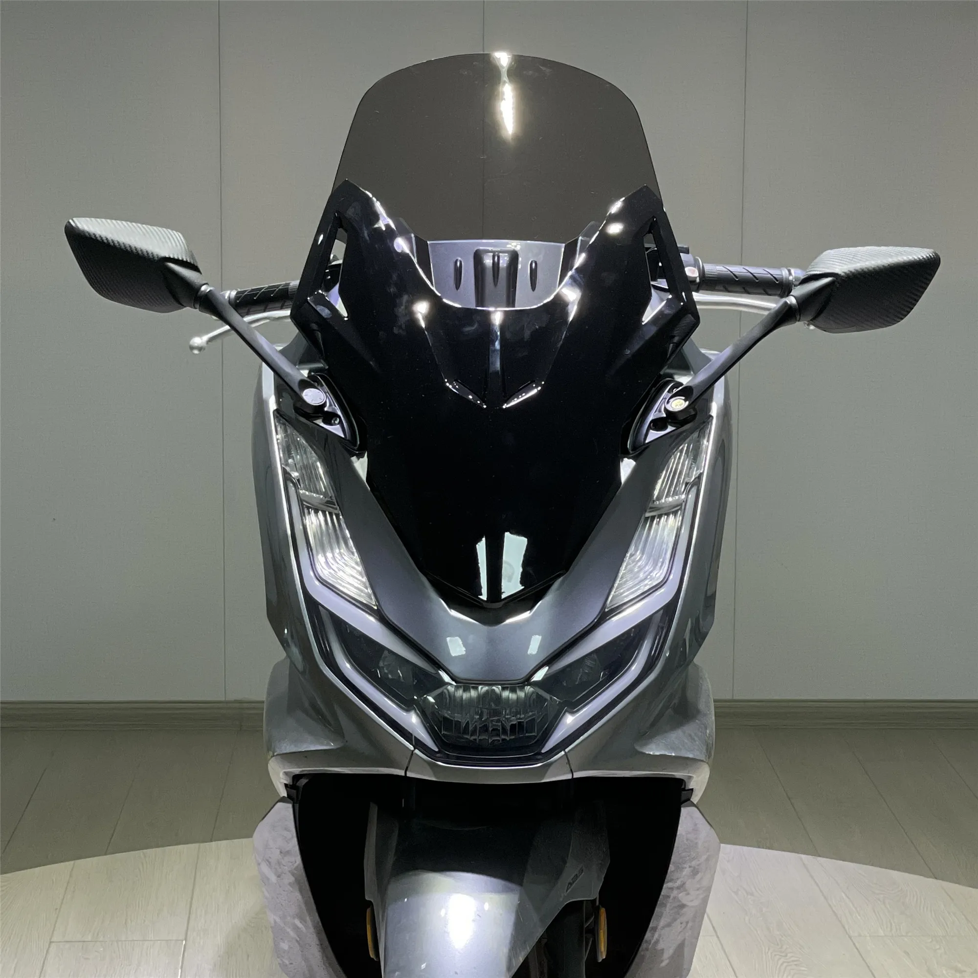 Modified-motorcycle-pcx160-windshield-windscreen-with-mirror-fit-for ...