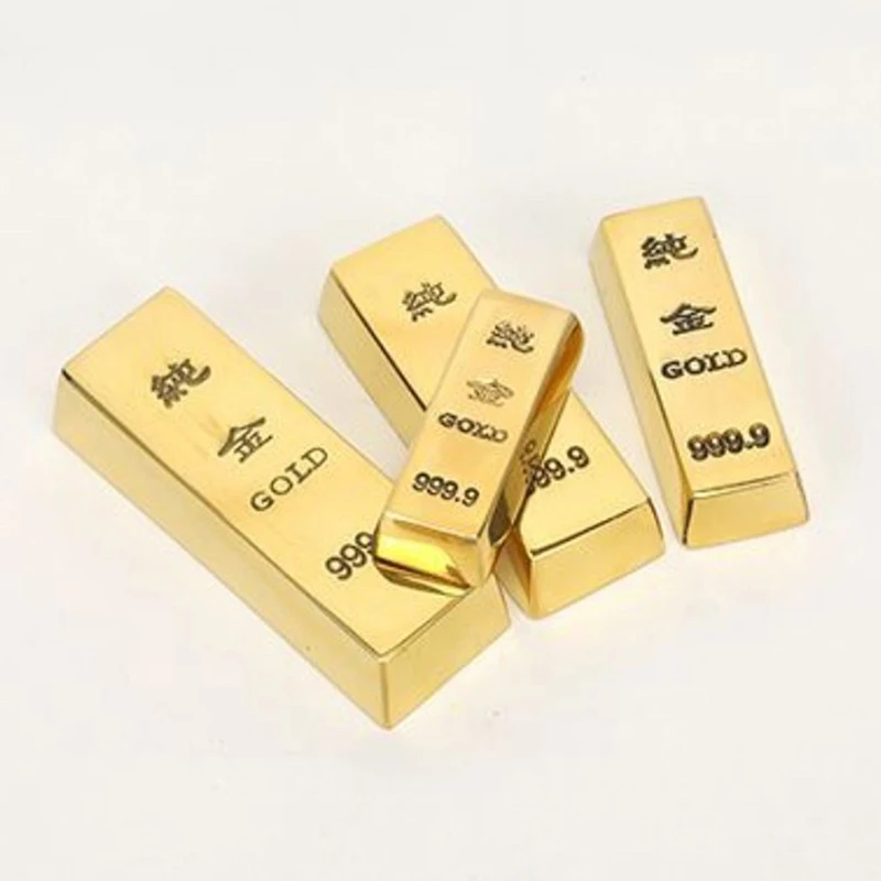 Pure-copper-imitation-gold-bar-fake-gold-bar-ingot-brass-solid-props ...