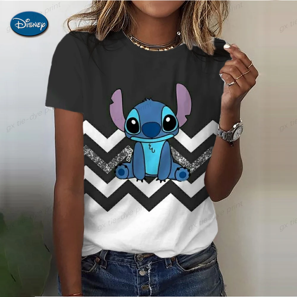 Women-Boys-Girls-Stitch-T-Shirts-Summer-Short-Sleeve-Kids-Stich-Tops ...