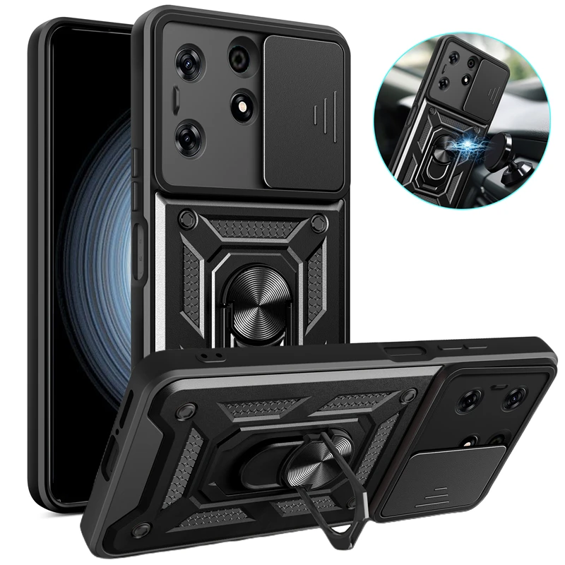 For-Tecno-Spark-10-Pro-Case-Shockproof-Armor-Car-Holder-Phone-Case-For ...