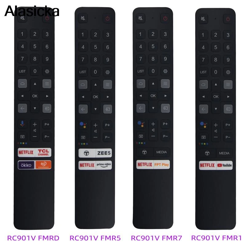 Remote Control RC901V for TCL Replaced Smart TV Remote Control RC901V ...