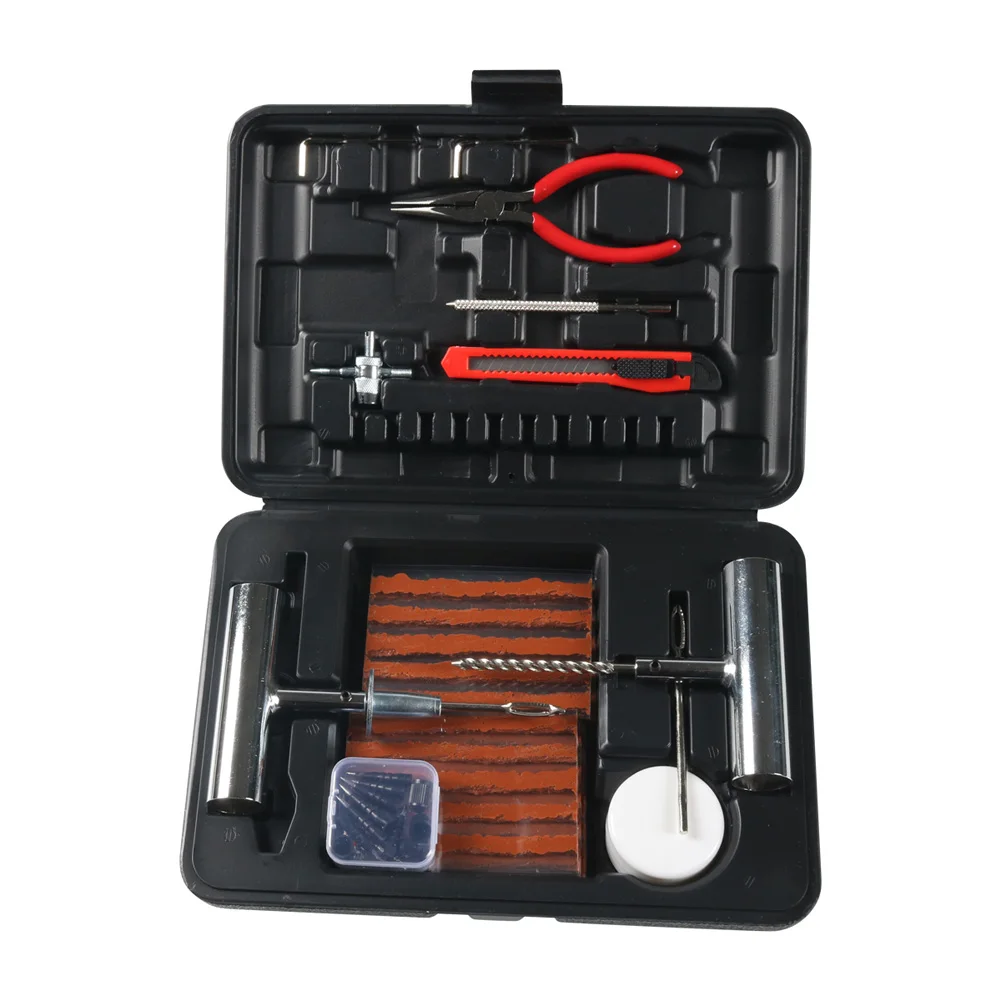 70pcs-Tire-Repair-Kit-Heavy-Duty-Flat-Tire-Puncture-Change-Tool-Kit-For ...