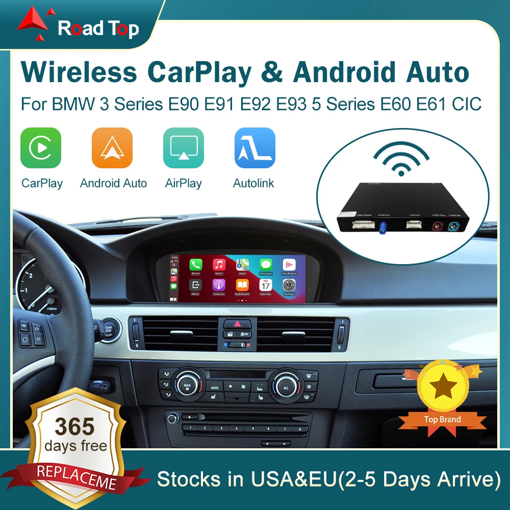 Wireless-CarPlay-for-BMW-3-Series-E90-E91-E92-E93-5-Series-E60-E61-2008 ...