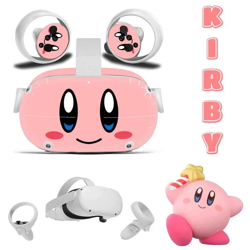 Anime-Kirby-PVC-Decorative-Stickers-for-oculus-quest-2-VR-Eye-Mask ...