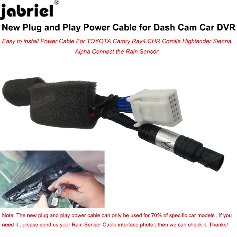 Easy-to-install-Car-Dvr-Dash-Cam-Camera-Plug-and-Play-Power-Cable-for ...