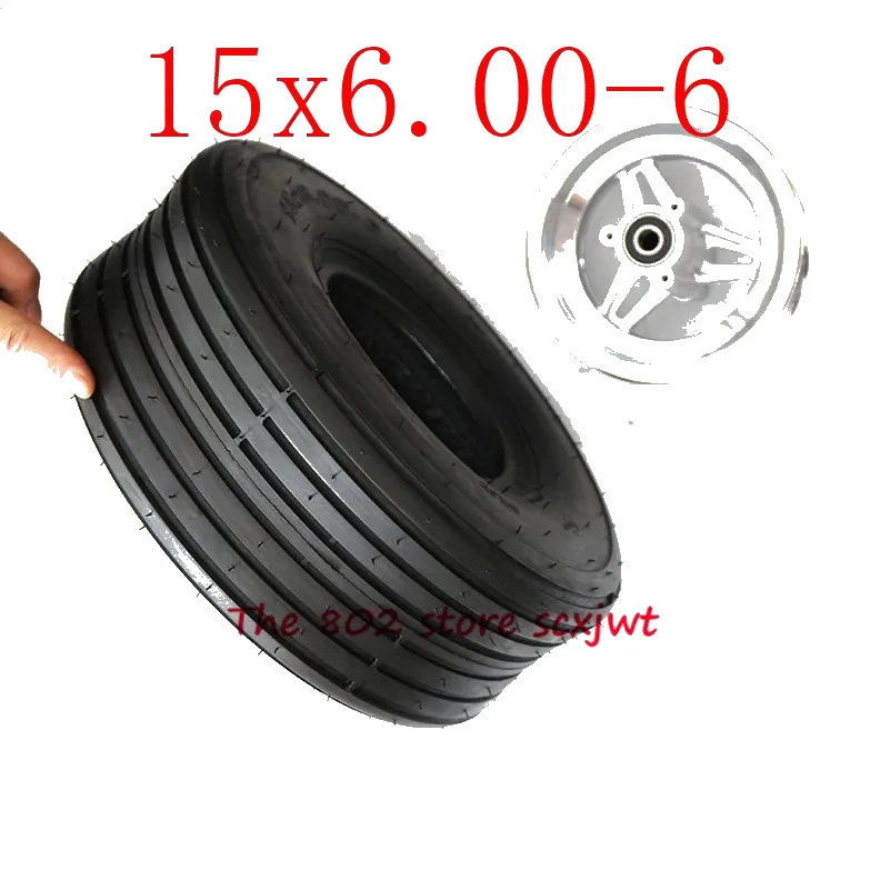 Size-15x6-00-6-Straight-Rib-Lawn-Garden-Tire-wheels-15X6-6-inch-168CC ...