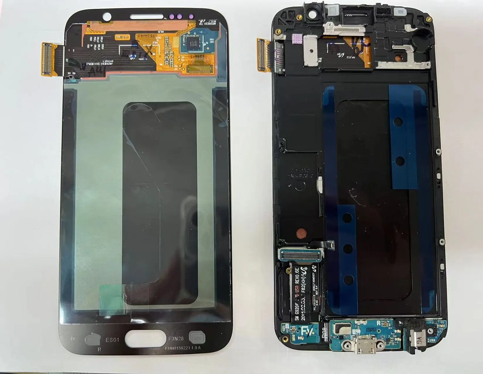 Super-Amoled-LCD-with-Frame-For-Samsung-Galaxy-S6-G920F-Burn-Shadow-LCD ...