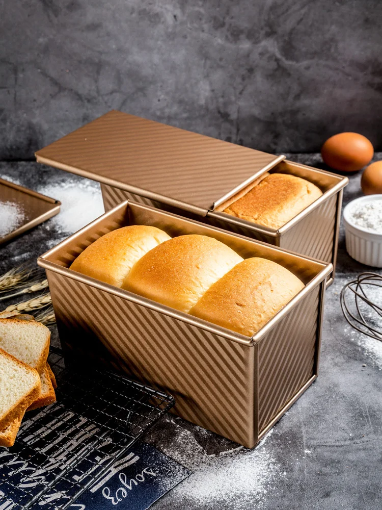 Rectangle-Loaf-Pan-Non-Stick-Cover-Bread-Mold-Baking-Mould-Cake-Toast ...