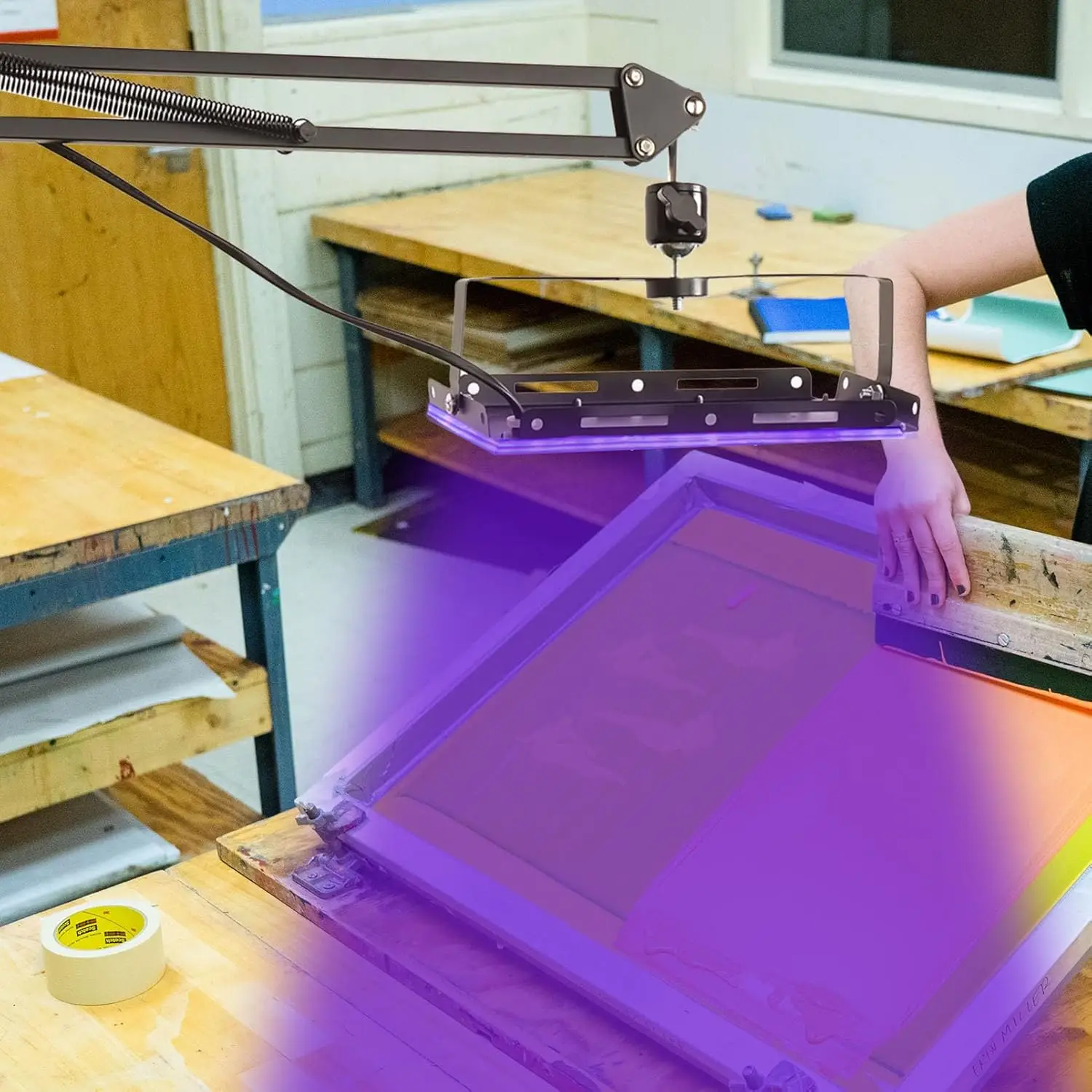 Photo Emulsion Screen Printing 50W UV Exposure Unit - Adjustable Stand ...