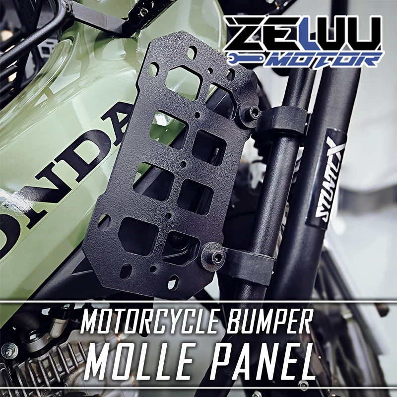 Motorcycle-Bumper-Molle-Panel-For-Trunk-Storage-Aluminum-Alloy ...