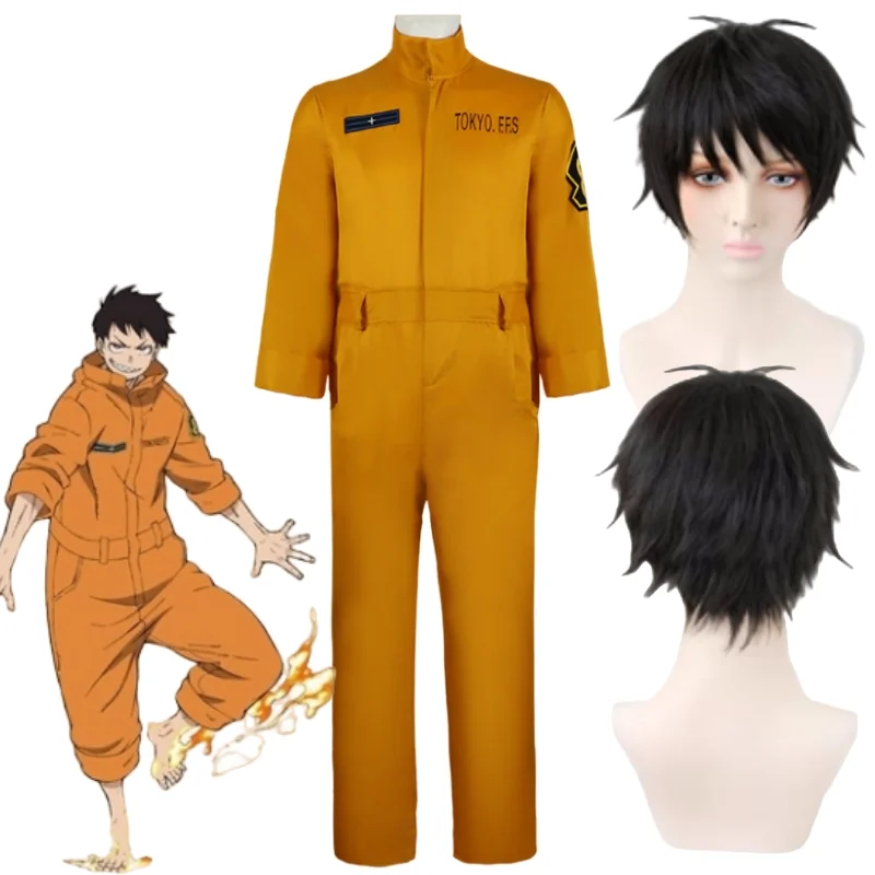 Anime-Fire-Force-Shinra-Kusakabe-Cosplay-Costume-Enn-Enn-No-Shouboutai ...