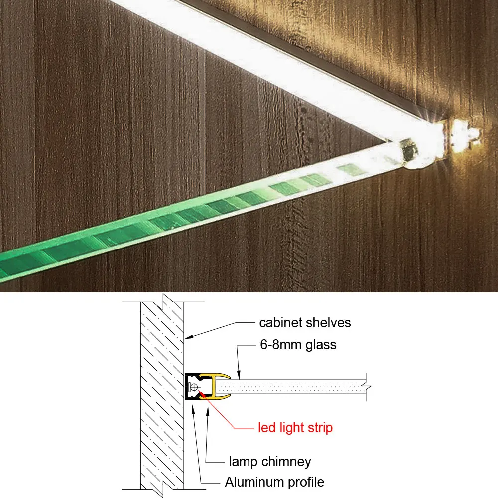 10-20mm-1pcs-0-5m-LED-Aluminum-Profile-Glass-Shelf-Light-for-Cabinet ...