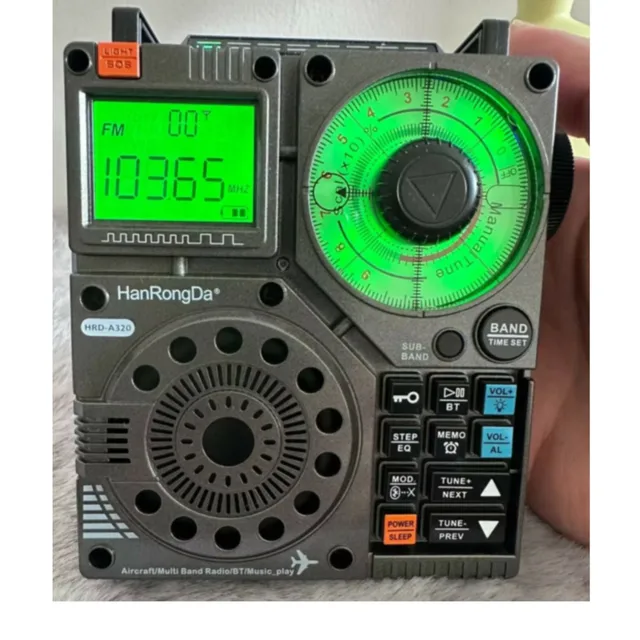 HRD-A320 AIR FM MW SW VHF WB Multi-band Radio Portable Bluetooth ...