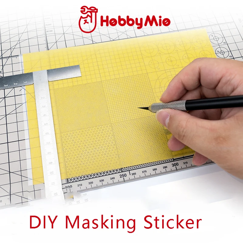 Hobby-Mio-Flat-Blank-Masking-Paper-DIY-Sticker-Size-21cm-14-5cm-Masking ...