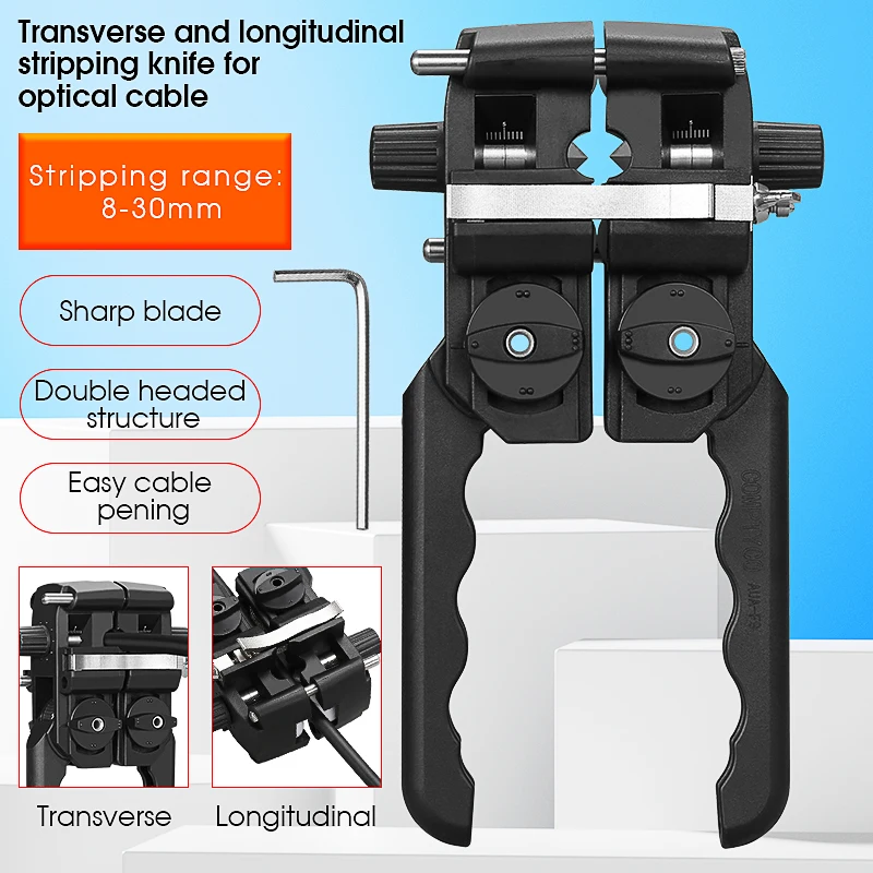 Free-Shipping-AUA-F9-Fiber-Optic-Stripper-8-30MM-Longitudinal-Cable ...