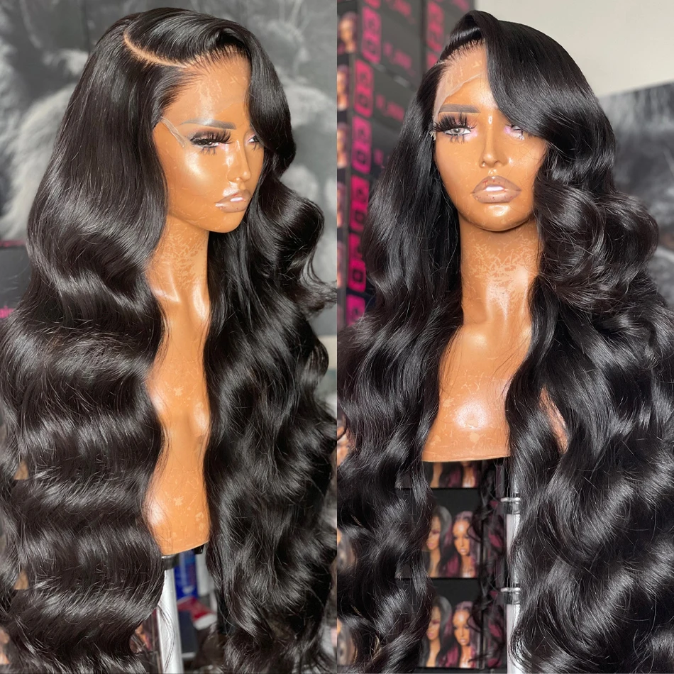 Perruque Lace Front Wig Body Wave Brésilienne Naturelle, Cheveux Humains, 13x4, 13x6, 30 32 ...