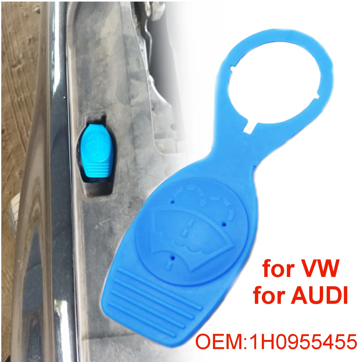1H0955455 Car Windscreen Wiper Washer Bottle Cap Fluid Reservoir Tank ...