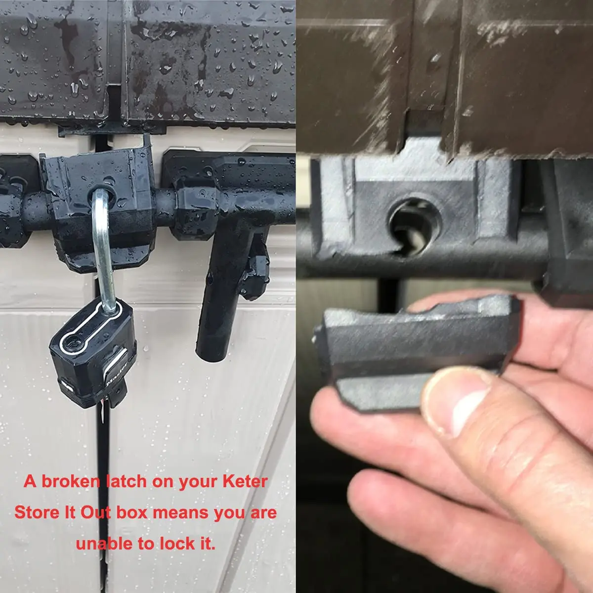 Strong Lid Locking Latch WLDC Replacement For Keter Store-It-Out Prime ...