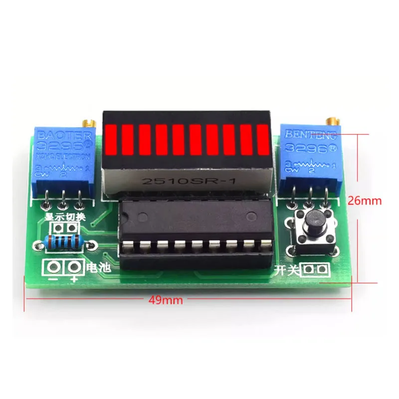 LM3914-10-Segment-3-7V-Lithium-12V-Battery-Capacity-Indicator-Module ...