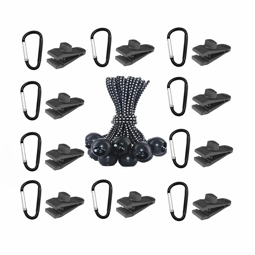 10-20-30PCS-Tent-Tarp-Clips-Windproof-Clamp-Tarpaulin-Clip-Tent-Canopy ...