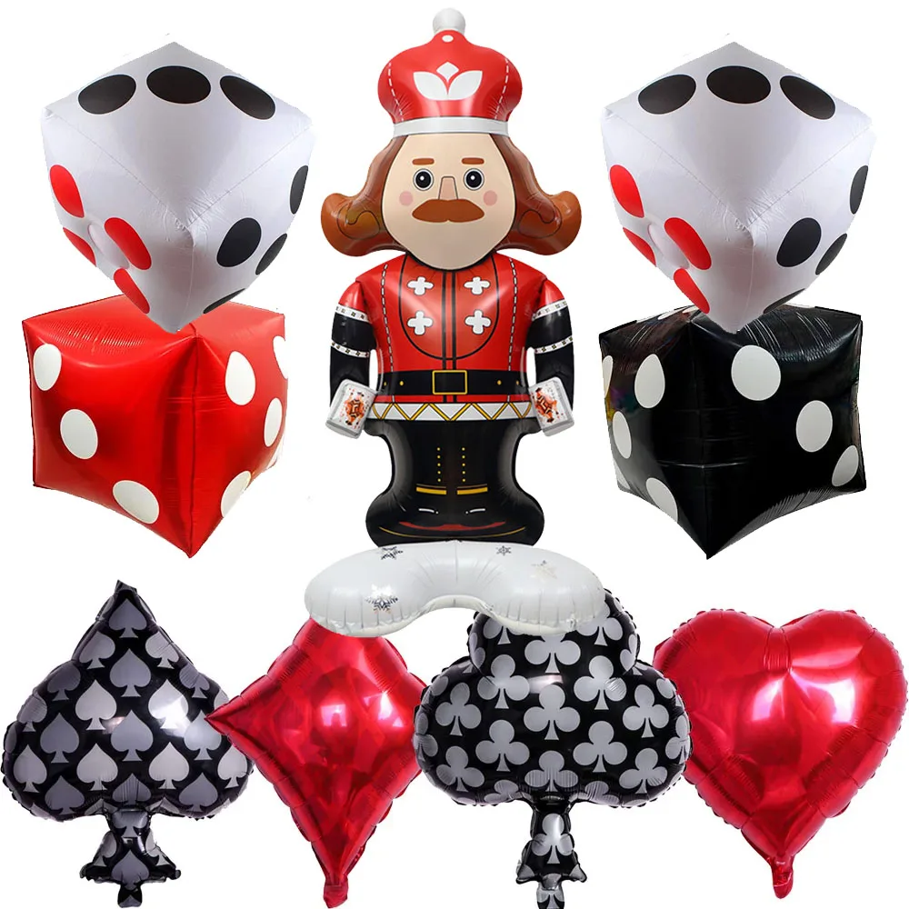 Casino-Party-Decor-24inch-Dice-Balloon-Playing-Cards-Balloons-Spades ...
