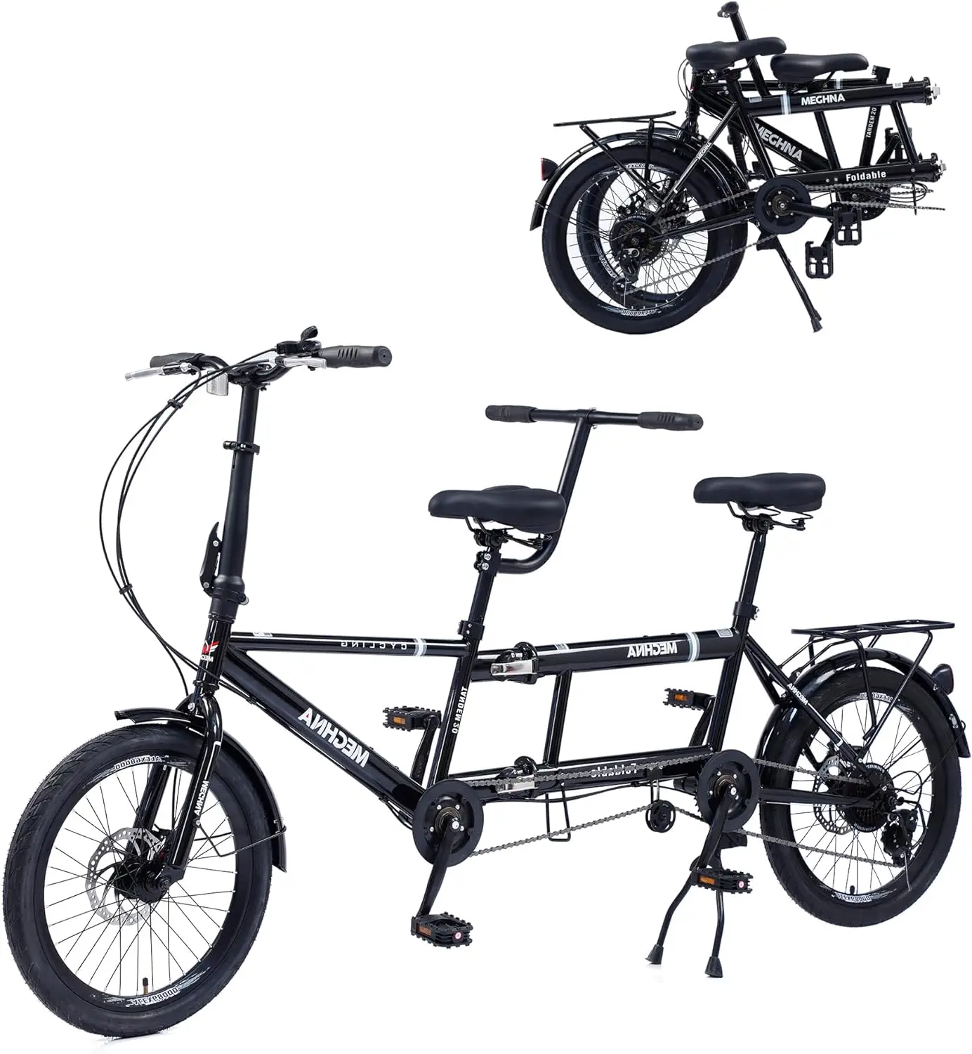 20-inche-Meghna-Folding-Tandem-Bike-City-Tandem-Bicycle-Adult-Beach ...