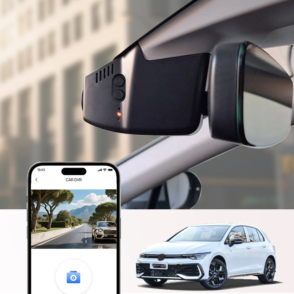 4K HD 2160P WIFi Car DVR Dash Cam For Volkswagen VW Atlas Caddy Passat ...