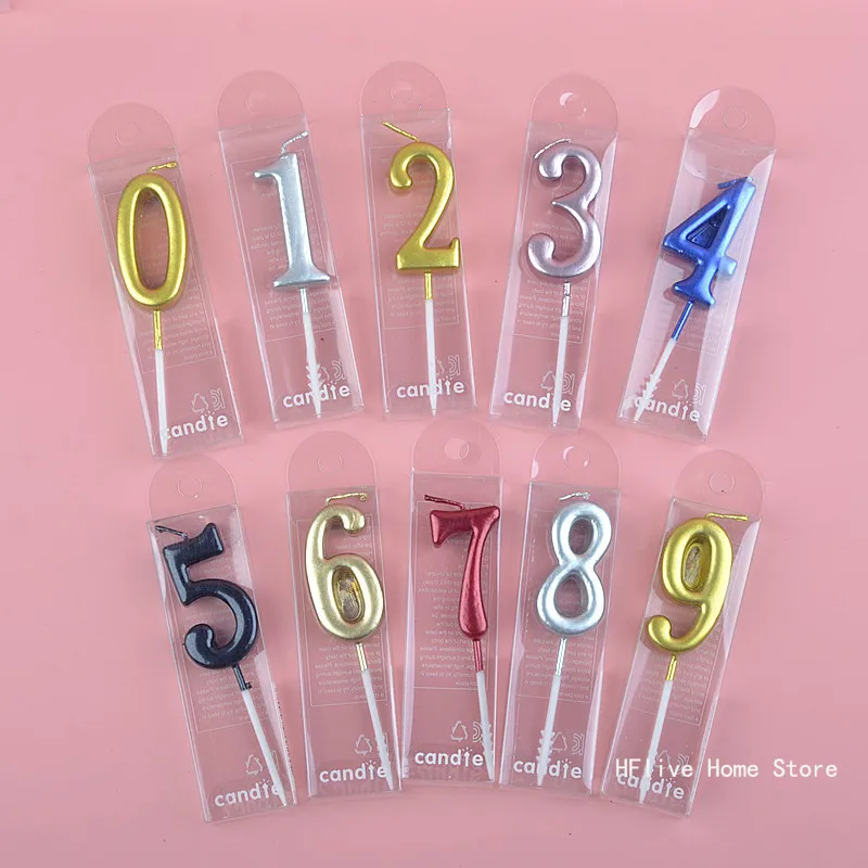Multi-Color-Number-Shaped-Candles-Happy-Birthday-Cake-Decorative-Candle ...