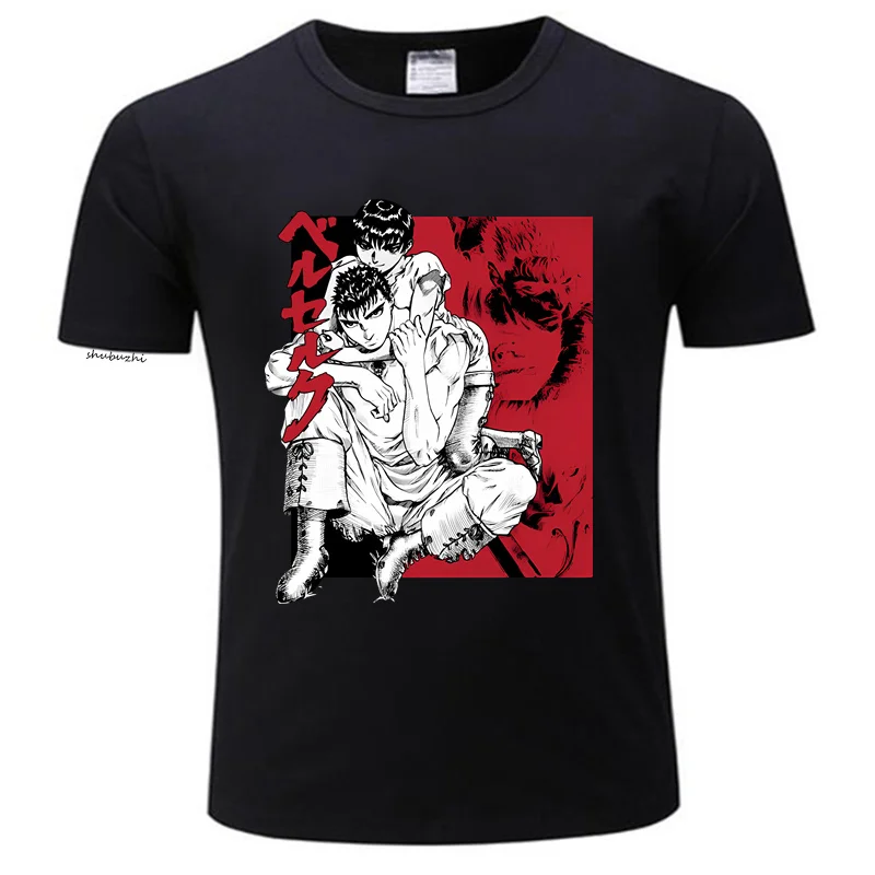 Camiseta-Berserk-de-Anime-japon-s-para-hombre-Camisa-de-algod-n-Guts ...