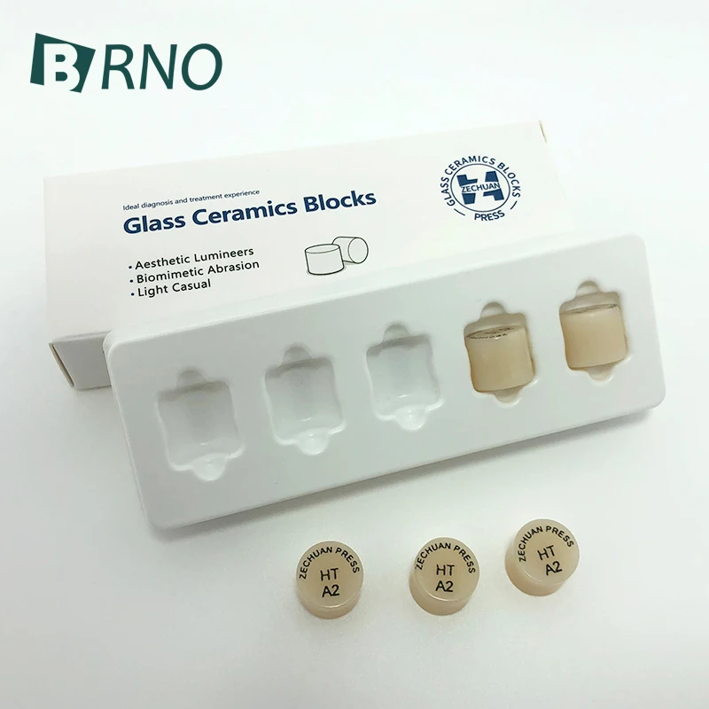 ZECHUAN-5pcs-Dental-Press-Ingots-HT-LT-Glass-ceramic-Ingot-for-Lab ...