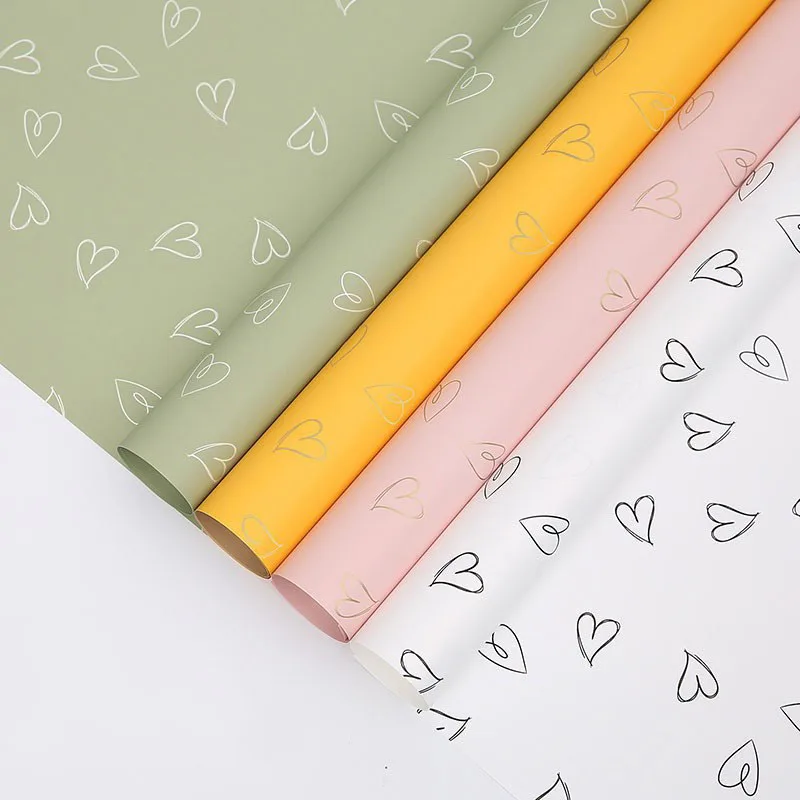 5Pcs-Set-58X58cm-Matte-Love-Wrapping-Paper-Flower-Wrapping-Pearl-Paper ...