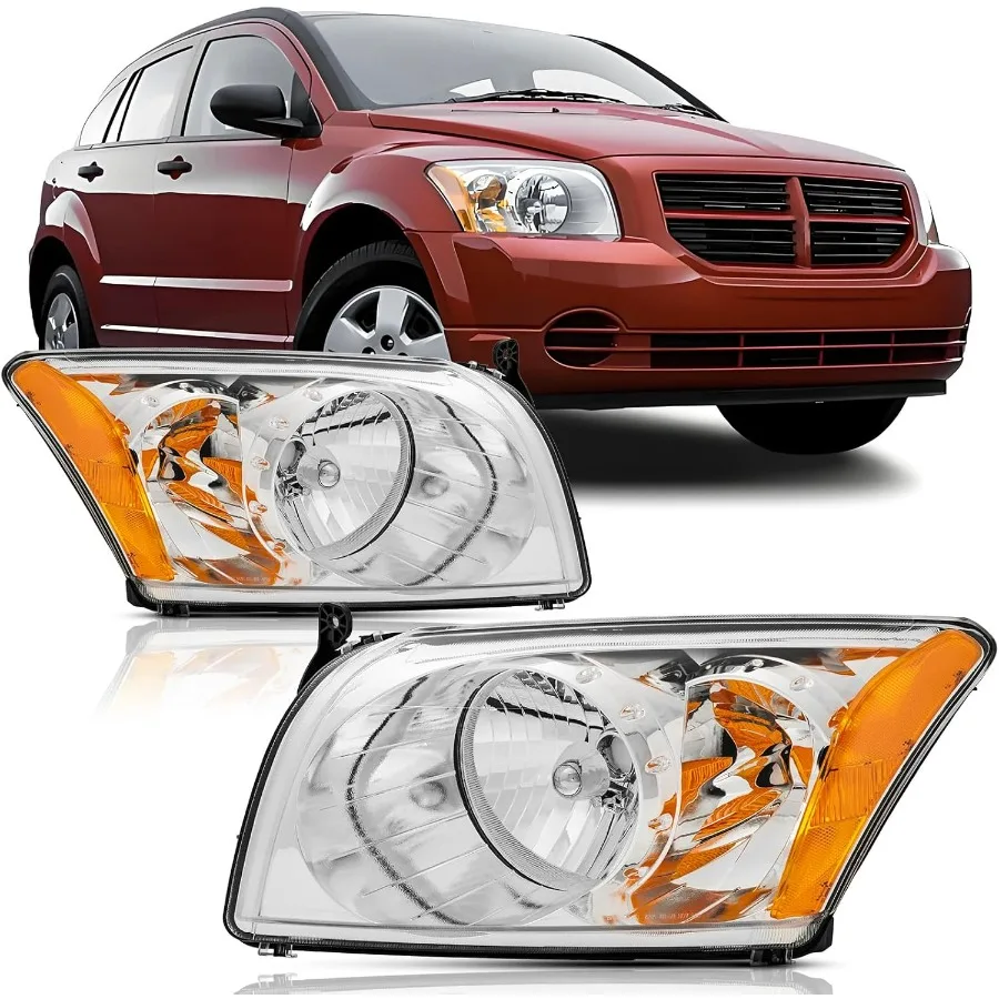 Headlights Assembly For 2007 2008 2009 2010 2011 2012 Dodge Caliber ...