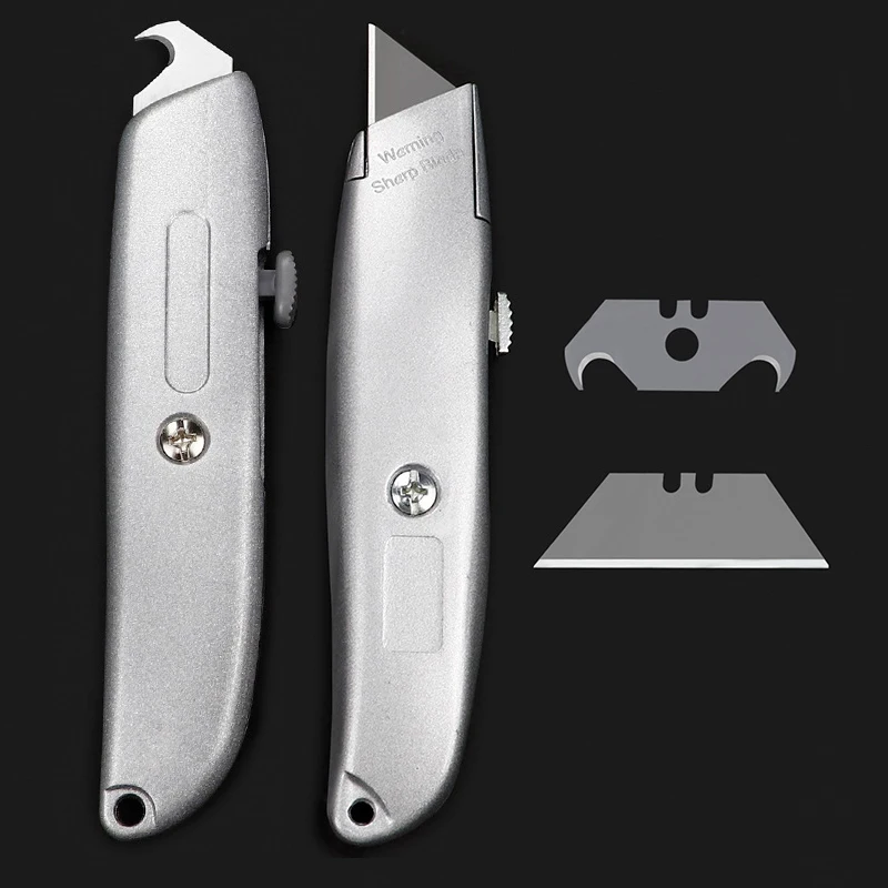 Aluminum-Alloy-Retractable-Box-Cutter-Boxes-Opener-Heavy-Duty-Razor ...