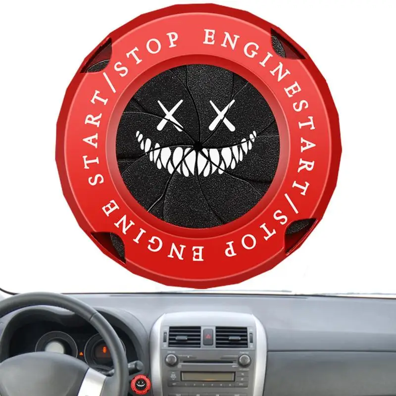 Car-Engine-Start-Button-Cover-Alloy-One-touch-Start-Button-Cover-Anti ...