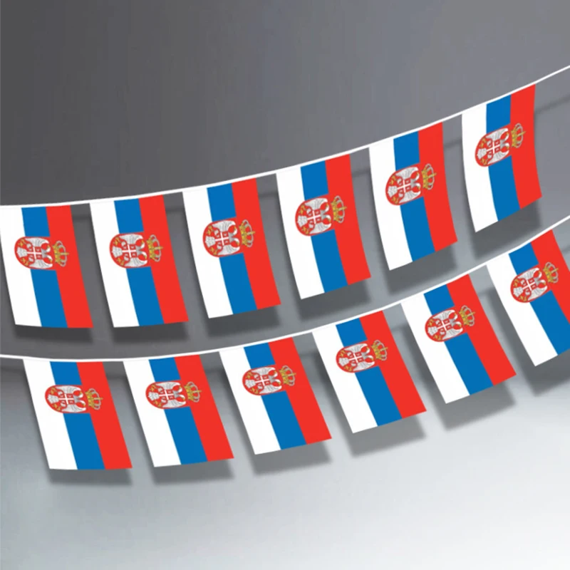 Serbia-String-Flag-Pennant-Banner-14-21cm-Serbians-Flags-National ...