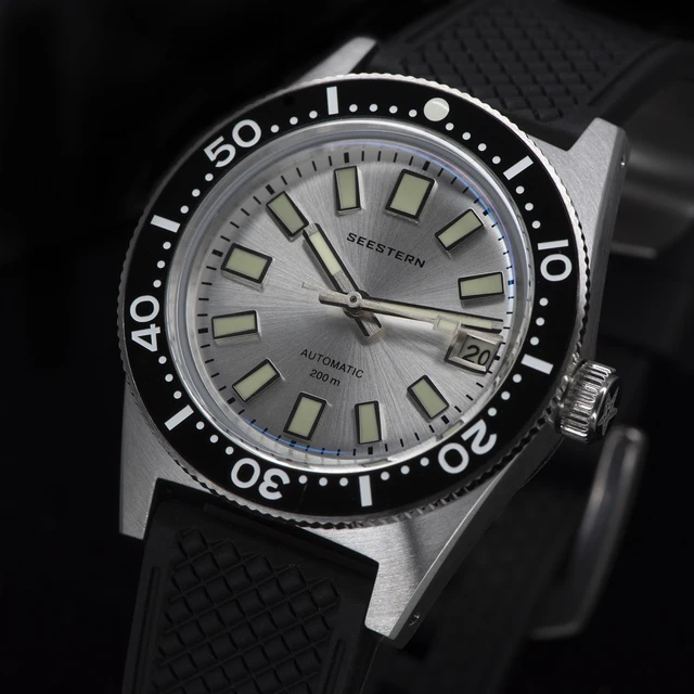 SEESTERN 62MAS Diver's Watch Original 37mm Case Diameter Nh35 Automatic ...