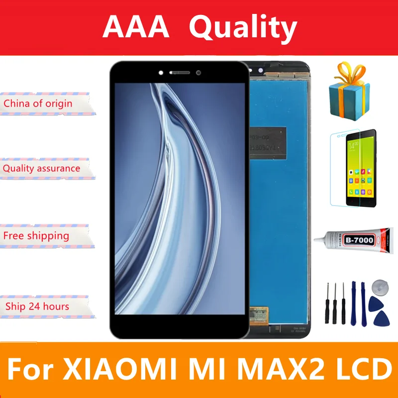 6.44"; Original For Xiaomi Mi Max 2 LCD Display Touch Screen, For Mi Max2 MDE40 MDI40 LCD ...