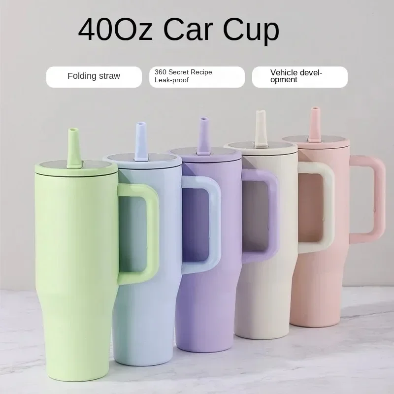 Cross-Border-Ice-Cup-40oz-Double-Layer-Leak-Proof-palha-dobr-vel-Tampa ...