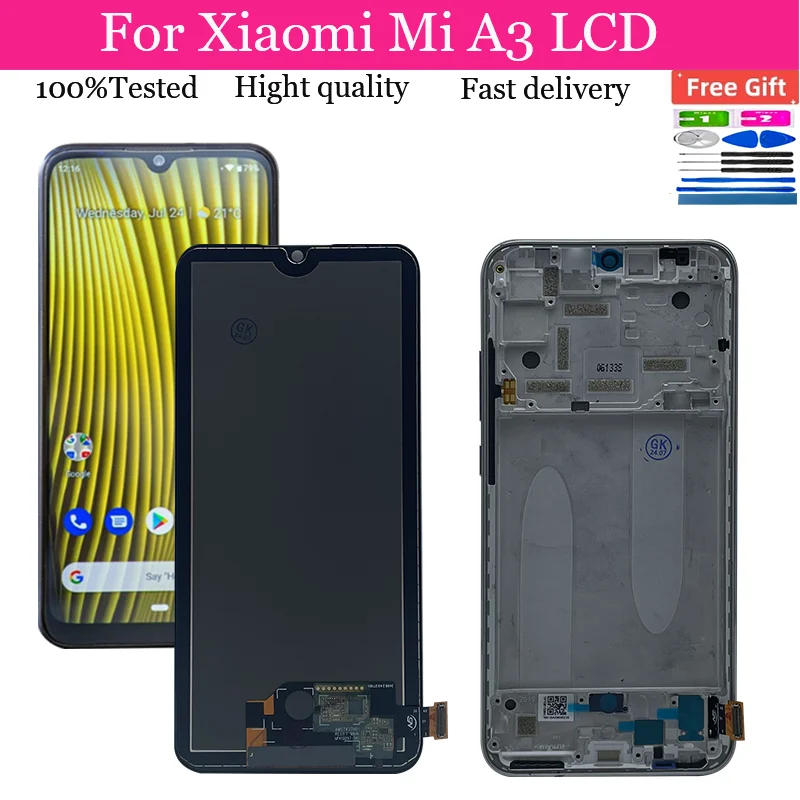 Tested-Display-For-Xiaomi-Mi-A3-M1906F9SH-M1906F9SI-Super-AMOLED-LCD ...